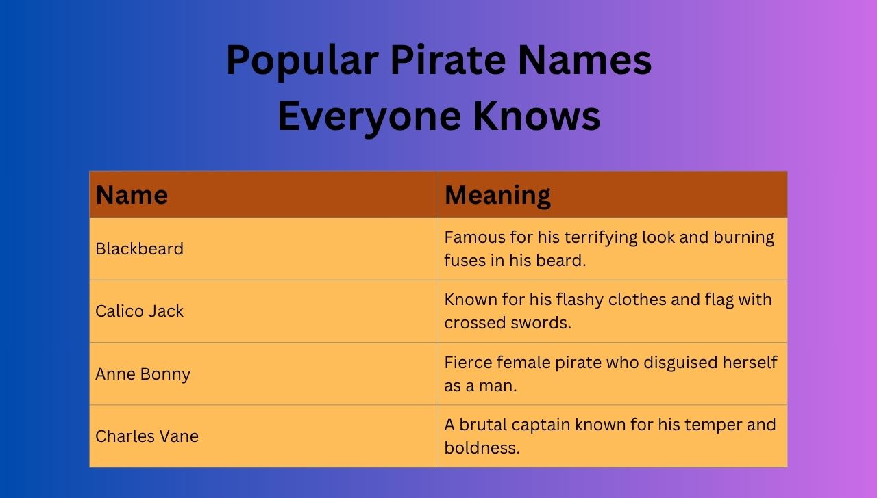 120+ Funny Pirate Names: The Ultimate List for Your Next Voyage – Name ...